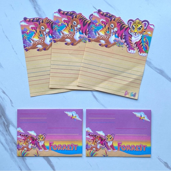 Lisa Frank | Office | Vtg Lisa Frank Forrest 5pc Stationery Set | Poshmark